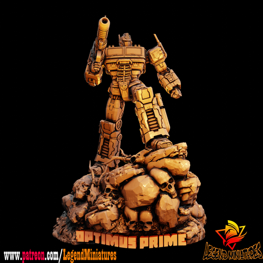 3D file Optimus Prime 75mm 🚗 ・Model to download and 3D print・Cults