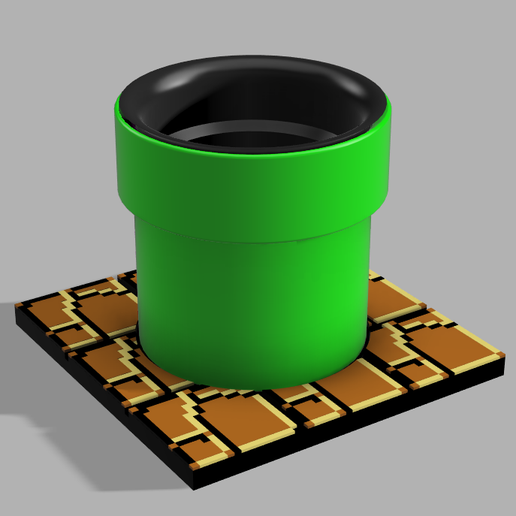 🧉 Mate Mario Bross Tube・ STL File for 3D printing・Cults