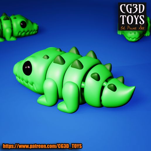 🐊 Flexi Croc - The Adorable Articulated Crocodile Toy・ 3MF File for 3D ...