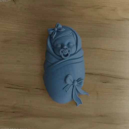 👶 Cute Swaddled Baby STL 3D Model・ STL File for 3D printing・Cults