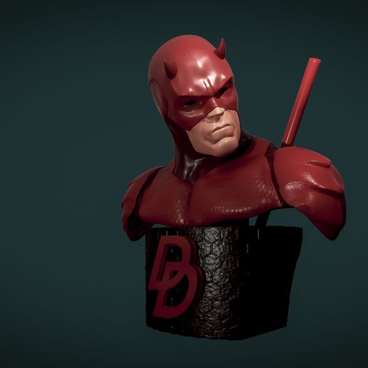 STL file Sculpture daredevil, collectible bust STL・Template to download and 3D print・Cults