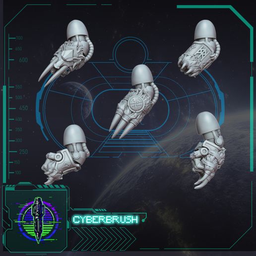 🛰 Exterminator Claws set 2・ 3D File for 3D printing・Cults