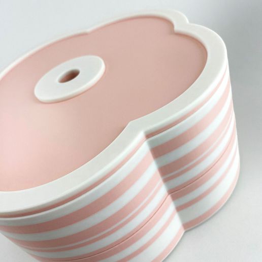 🍒 Cherry Blossom Stacking Containers With Lid and Partitions・Free STL ...