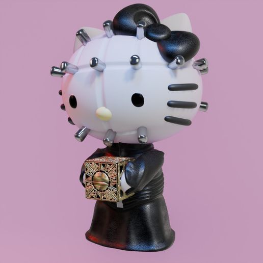 3D file HELLO KITTY PINHEAD - HELLRAISER 👋 ・3D print design to download ...
