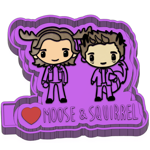 STL file Love Moose & Squirrel Freshie STL Mold Housing ️‍🔥 ・3D print ...