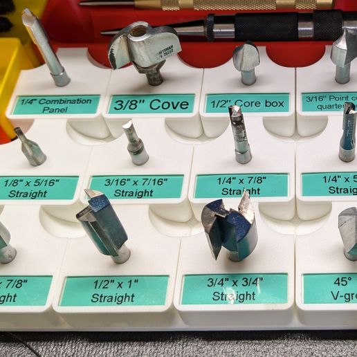 📦 Gridfinity router bit holder・Free STL File for 3D printing・Cults