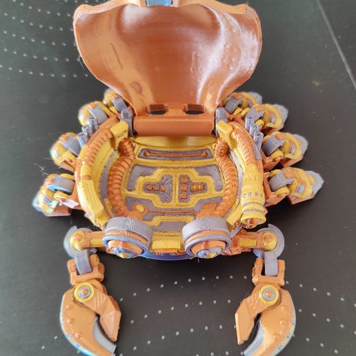 3D printing Flexi Factory Cyber Crab • made with Prusa MK4s with mmu3・Cults