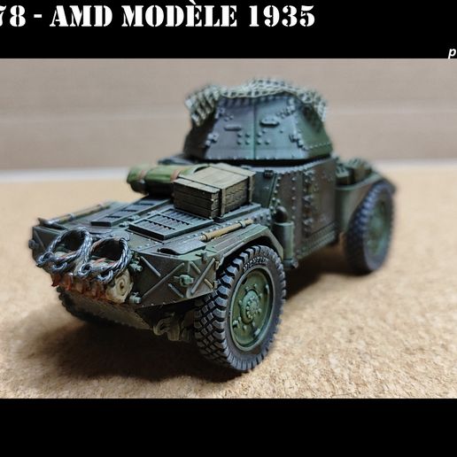 🦸 Panhard 178 scout・ STL File for 3D printing・Cults