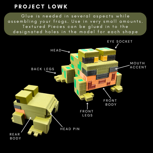 🐸 Minecraft Frog | No Supports | Minecraft Frog | Flexi Frog ...