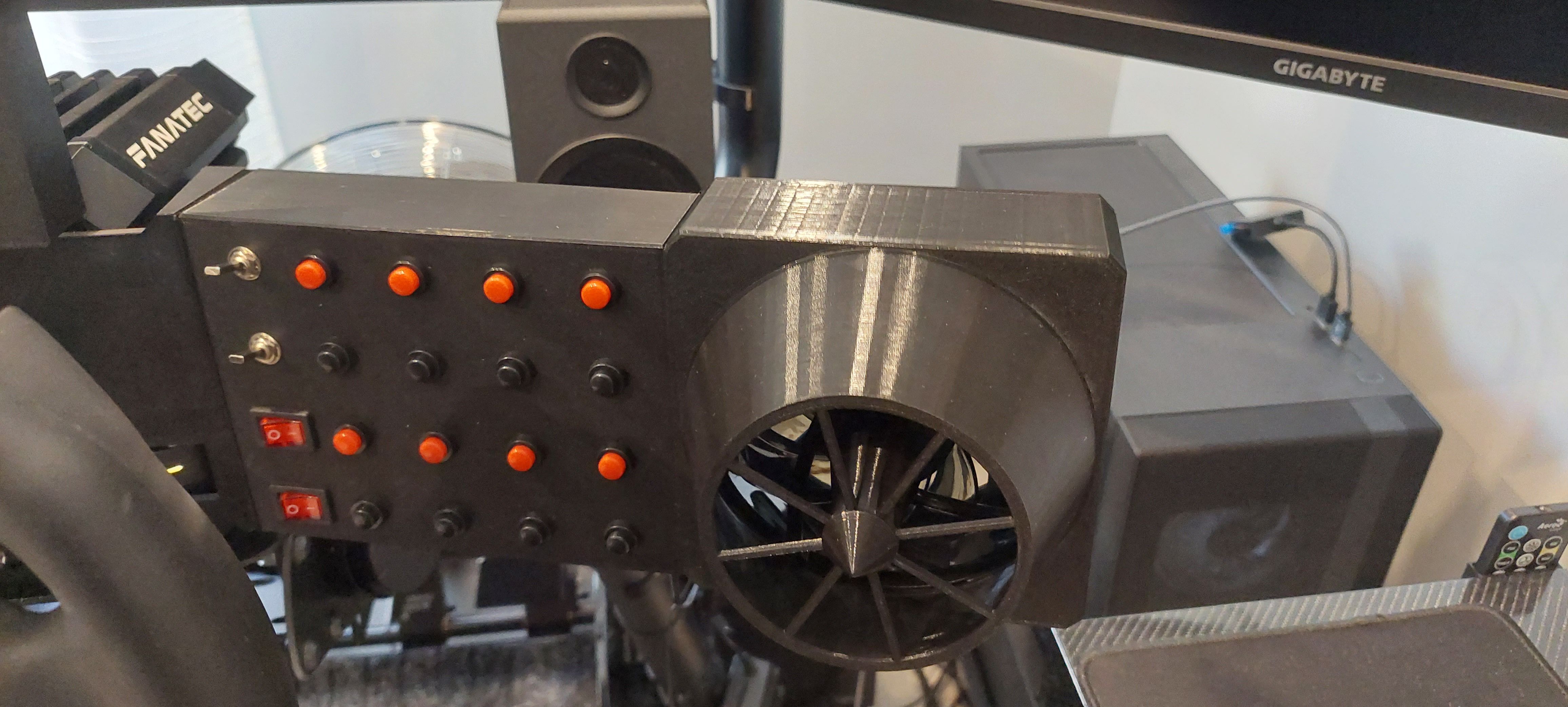 Archivo STL Fanatec DD Dashboard + Caja de botones・Diseño de impresión ...