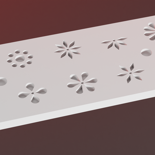 💐 Flower Shape Dotting Tool Mold — Two Cavity with Pin and Hole ...