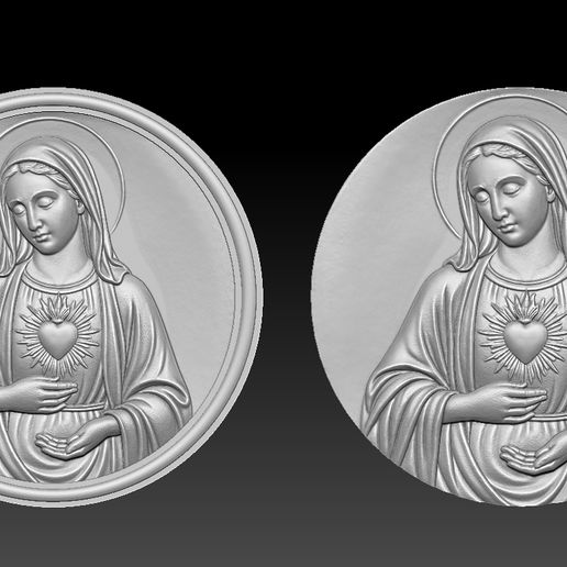 ️ Immaculate of Mary 3D print model・ STL File for 3D printing・Cults