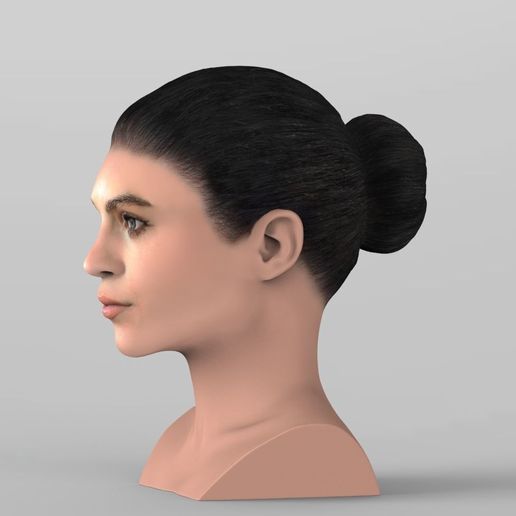 👩 Beautiful woman bust for full color 3D printing TYPE 1・ STL File for ...