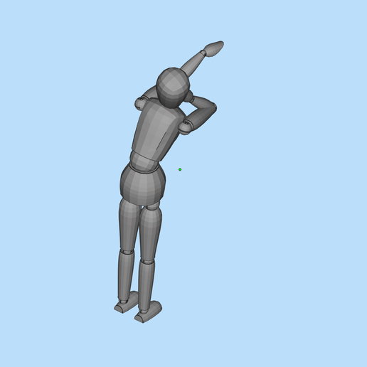 🗺️ Abstract puppet figure (non-movable) miniature scene model・ STL File ...