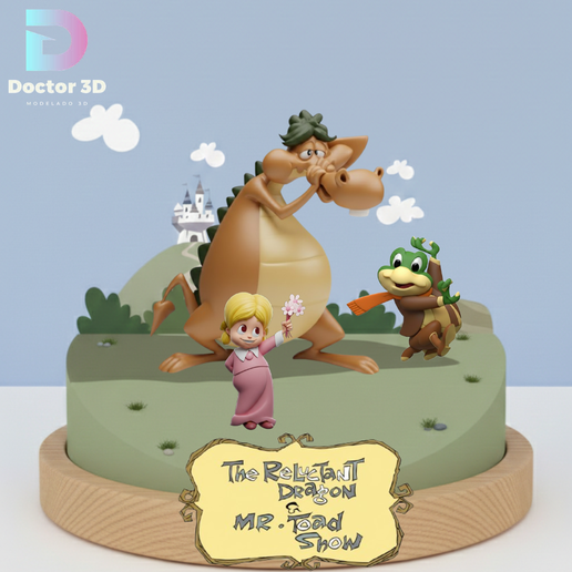🐉 The Nutty Dragon and the Incredible Mr Toad- Rankin/Bass-diorama・ 3D ...