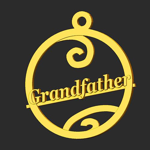 STL file Grandfather 🎄 ・Template to download and 3D print・Cults