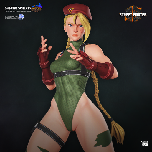♀️ Cammy | Street Fighter・ 3D File for 3D printing・Cults