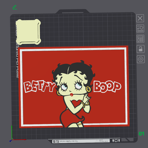 🎨 Betty Boop 3D Wall Art・ 3MF File for 3D printing・Cults