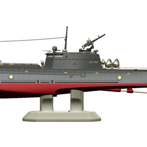 🛥️ Tupolev G-5 Torpedo Boat – 1:24 Scale | 80 cm 3D Printable RC ...