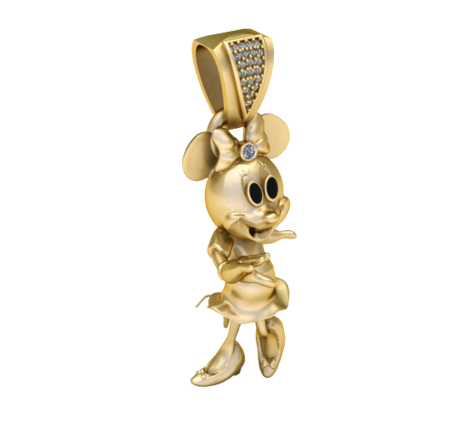 STL file MICKEY MOUSE PENDANT 3D PRINTABLE MODLE 🐁 ・Template to ...