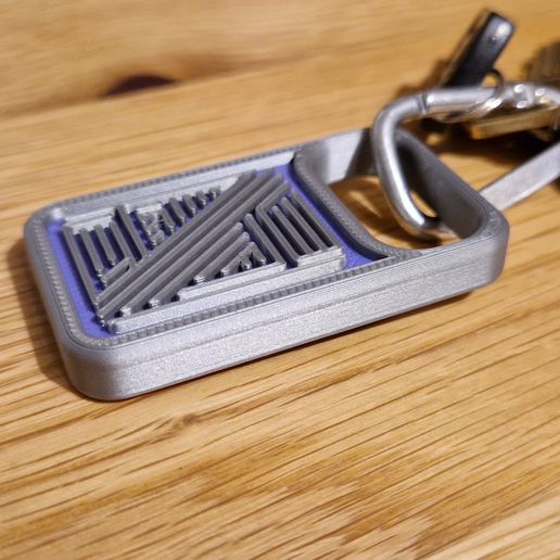 STL file Modern Keyring Keychain 🗝️ ・3D printing design to download・Cults