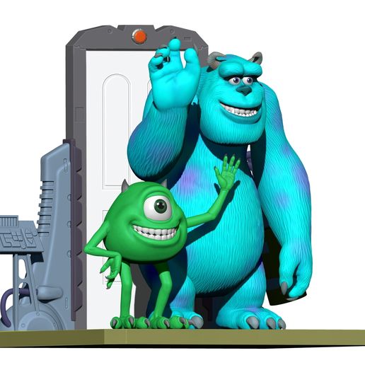 🧸 Monsters Inc. 3D Print STL・ STL File for 3D printing・Cults