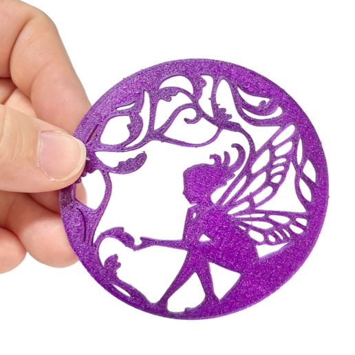 STL file Fairy Wall Art 2D STL & SVG Fantasy Medallion 🧚 (SVG)・3D print ...