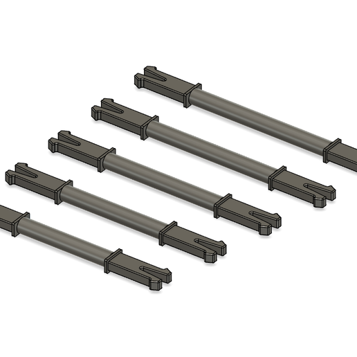 🛤️ OO HO Model Railway Drawbars for Connecting Rolling Stock・ STL File ...