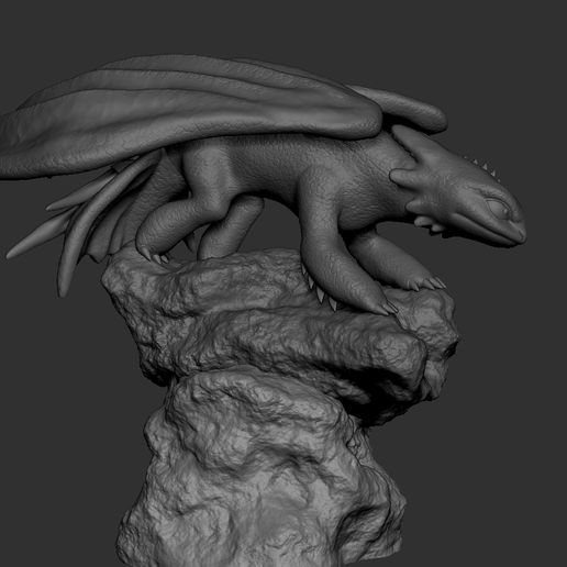 🐉 Toothless dragon・Archivo STL para Impresión 3D・Cults