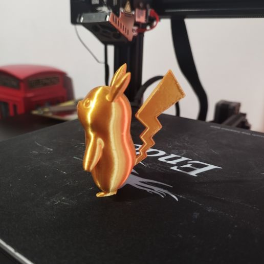 3D printed Pikachu (repaired) • made with Ender 3・Cults