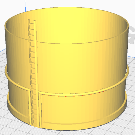 🪖 Cylindrical oill tank・ STL File for 3D printing・Cults