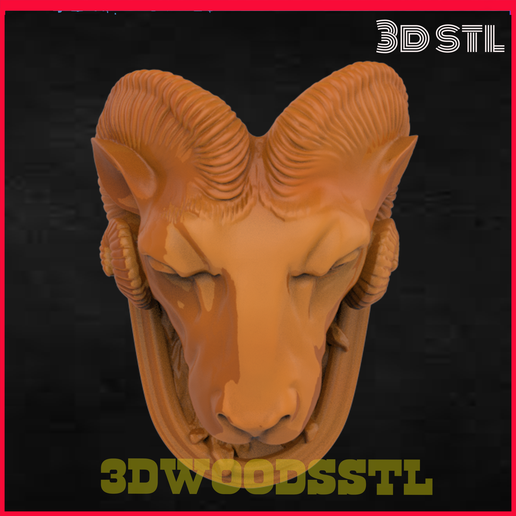 🐏 Ram Head relief wall decor, CNC Router Engraver, Artcam, Aspire, CNC ...