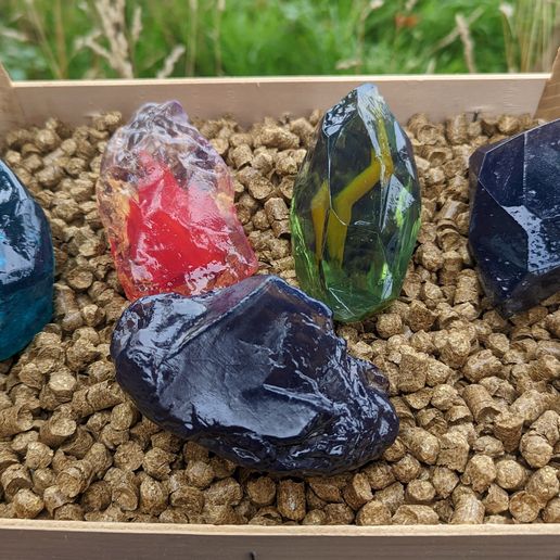 🐉 Pokémon Development Stones (Gen 1)・ STL File for ・Cults