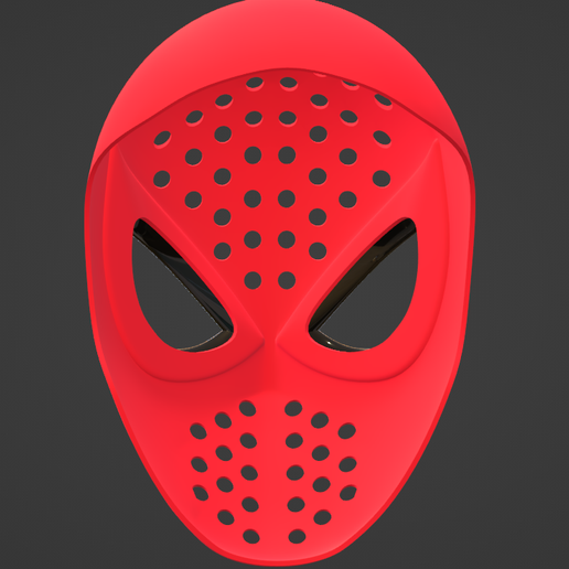spiderman face shell pattern