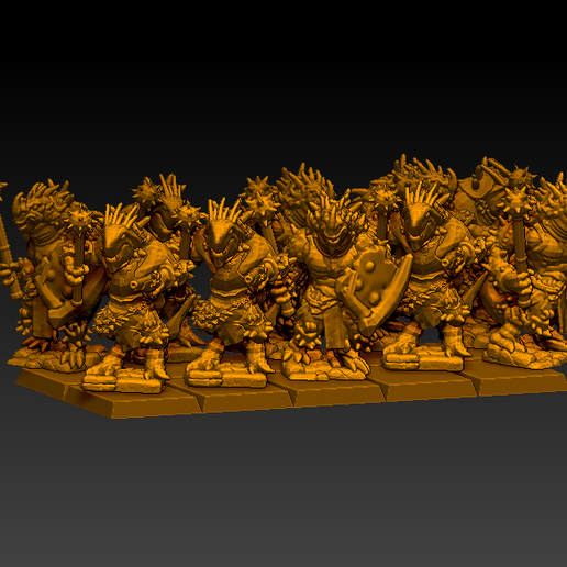 STL file Lizardmen of Sartosa 🏴‍☠️ ・3D printing template to download・Cults