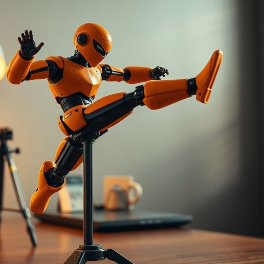 🧸 Articulated Poseable Dummy Model – Smile Head Edition (3D Printable ...