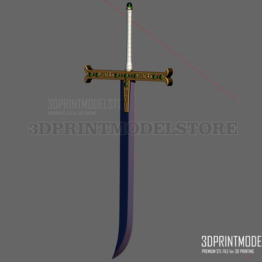🗡️ Yoru Dracule Mihawk Sword - One Piece Live Action - Cosplay Weapon ...