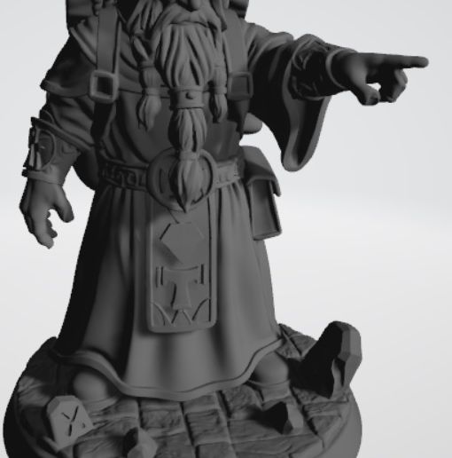 dwarf warlock miniature