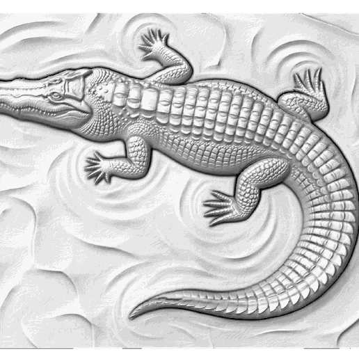 🐊 CROCODILE MODEL 2・ STL File for 3D printing and CNC machining - Laser ...