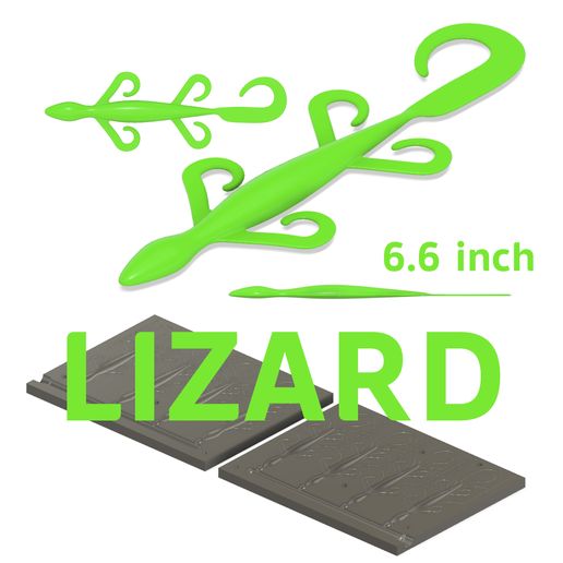 🦎 MOLD Lizard 6.6 INCH STL, STEP FILE FOR CNC AND 3D PRINT・ STL File ...