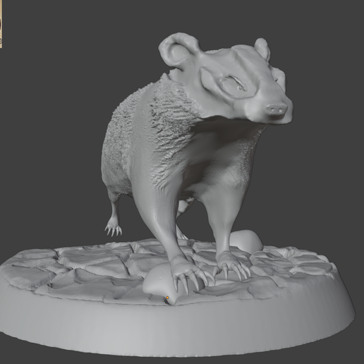 🦡 Badger・ 3D File for 3D printing・Cults