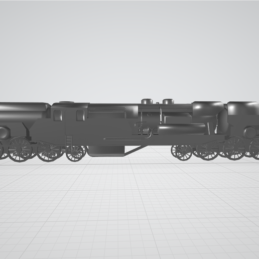 OBJ file Steam locomotive Garratt Turbomotive 😤 ・3D print model to ...