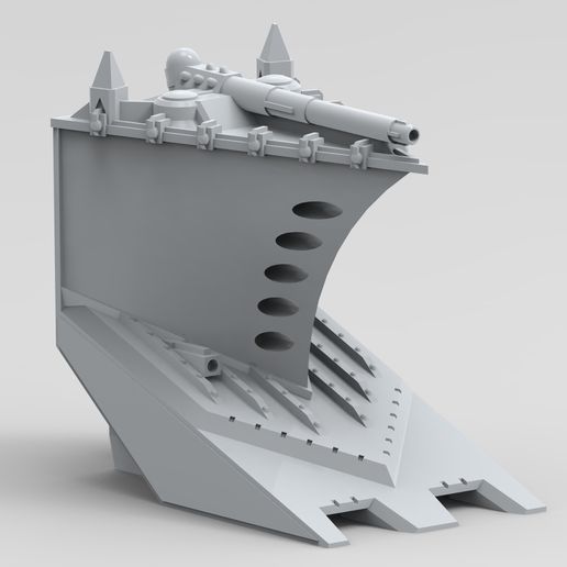 🎲 Gloriana Class Custom Prow - BFG・ STL File for 3D printing・Cults