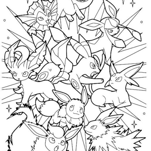 evolve vulpix coloring pages