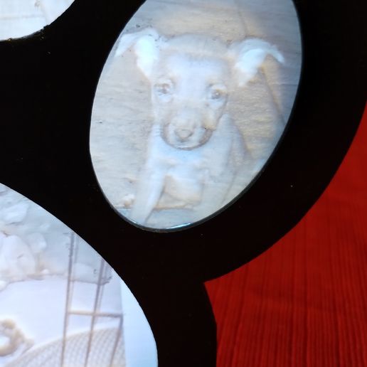 🐕 Dog Paw Lithophane・ STL File for 3D printing・Cults