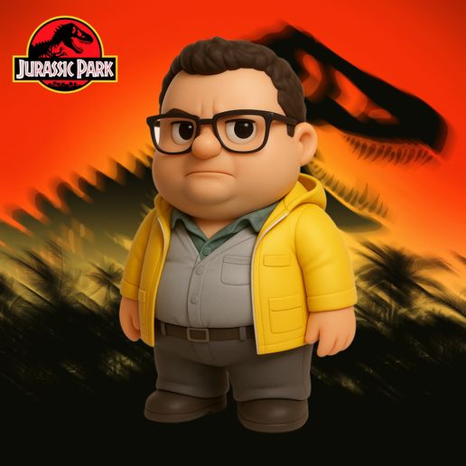 🦖 Dennis Nedry Chibi Jurassic Park・ STL File for 3D printing・Cults