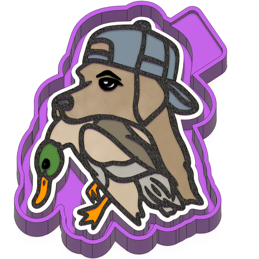 🦆 Duck Hunting Dog Freshie STL Mold Housing・ STL File for 3D printing・Cults