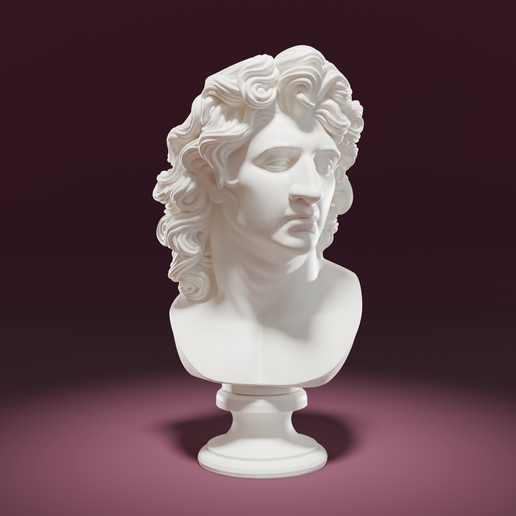 👤 Bust of Alexander the great statue・ STL File for 3D printing・Cults