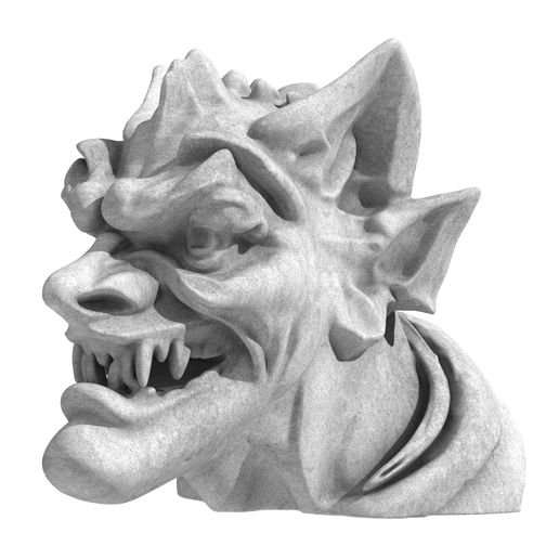 🐉 Gargoyle Head 06・ STL File for 3D printing・Cults