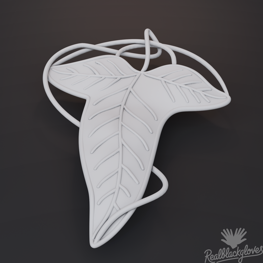 🧝 Elven Leaf Brooch - The Lord of the Rings・Archivo STL para Impresión ...